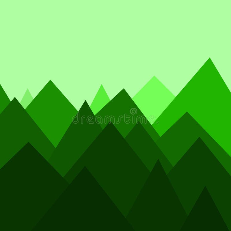 Modern Abstract Forest or Mountains Made Up of Simple Triangles and ...