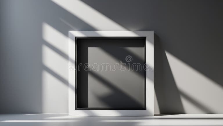 Modern Abstract Frame with Dramatic Shadows Stock Photo - Image of ...