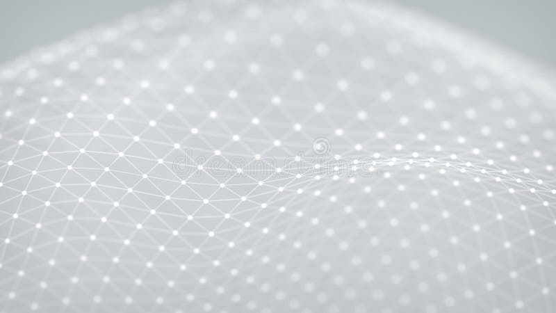 Modern Abstract Geometric Background of an Animated Wavy Mesh Stock ...