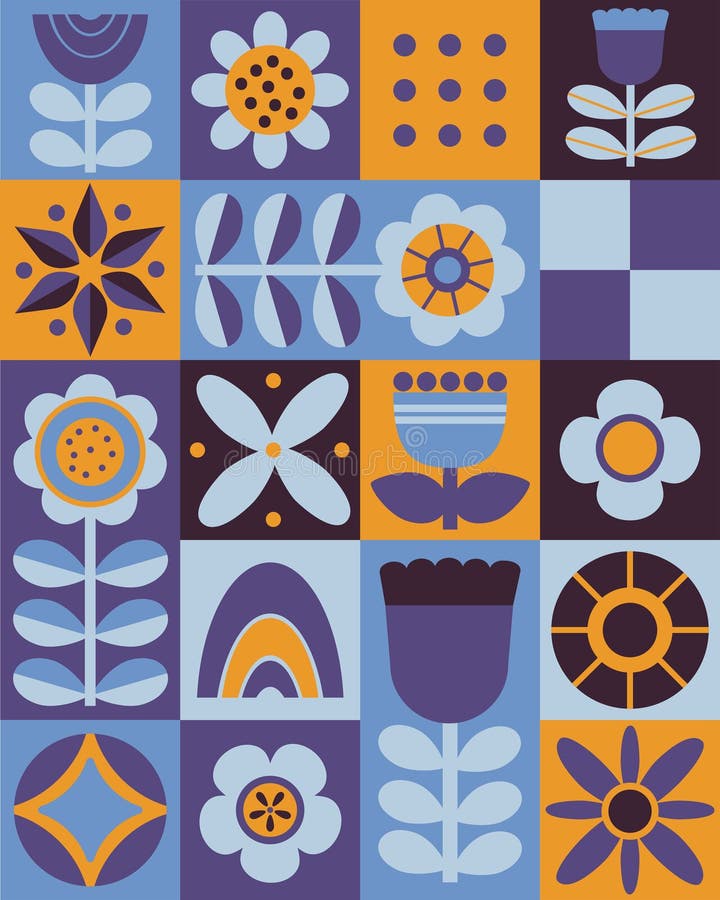 Modern Abstract Geometric Background. Colorful Pattern Repeatable Tile ...