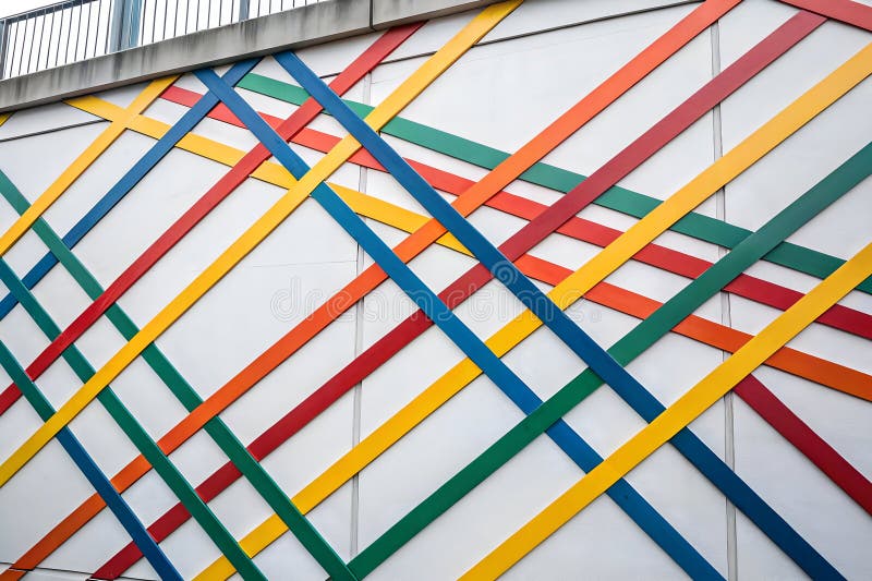 Abstract Geometric Diagonal Lines Background Stock Illustration ...