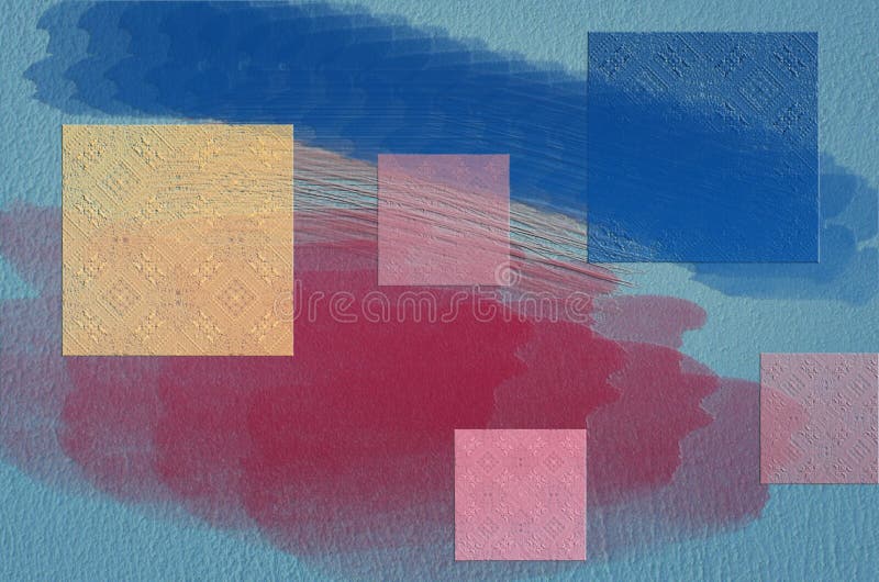 Modern Abstract Geometric Background with Square Shapes of Different ...