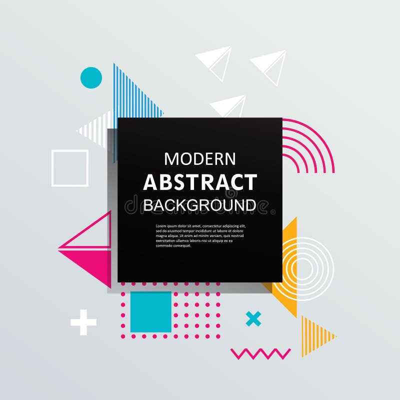 Modern Abstract Geometric Pattern Design Stock Illustration ...