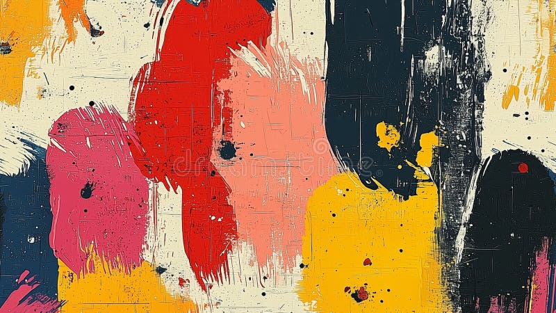 Modern Abstract Geometric Patterns with Vintage Texture Stock ...