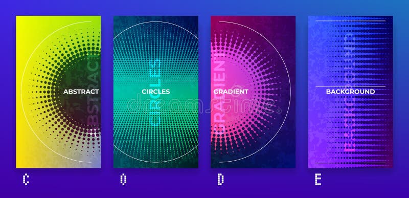 Modern Abstract Geometric Posters in Minimalistic Style with Cool ...