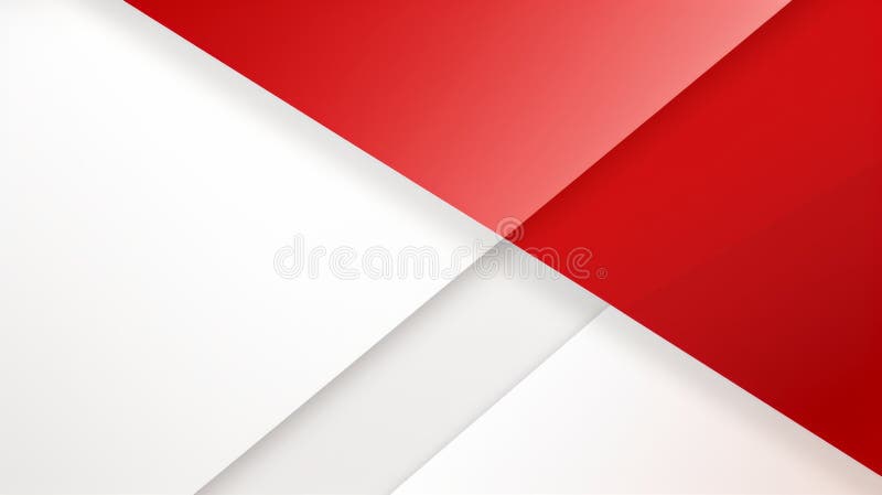 Modern Abstract Geometric Red White Background AI Generated Stock ...