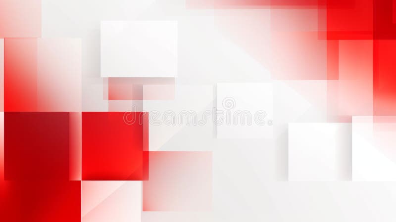 Modern Abstract Geometric Red and White Background AI Generated Stock ...