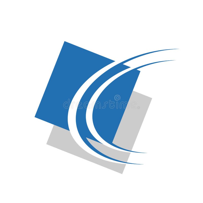 Modern Abstract Geometric Shape Stacked Square Shape Logo Design ...