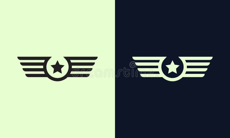 Modern Abstract Geometric Wings Vector Logo Design Stock Vector ...