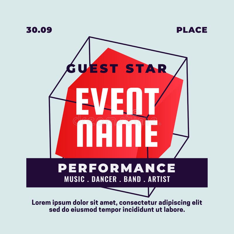 Modern Abstract Geometry Shape Coming Soon Event Poster Background ...