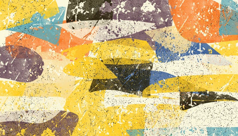 Modern Abstract Geomtric Featuring Overlapping Shape Stock Illustration ...