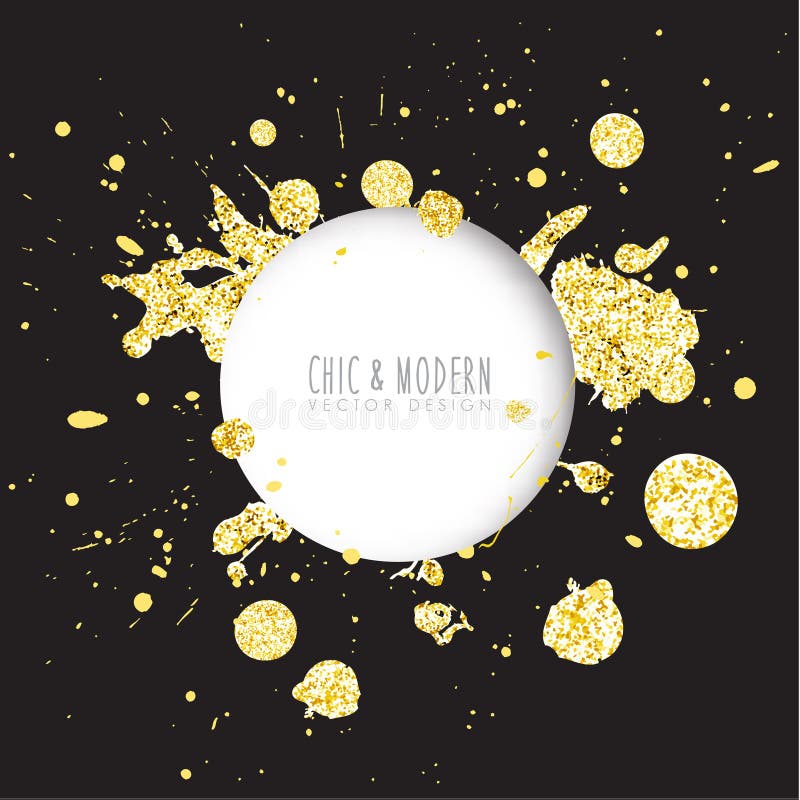 Modern Abstract Gold Vector Design Stock Illustration - Illustration of ...