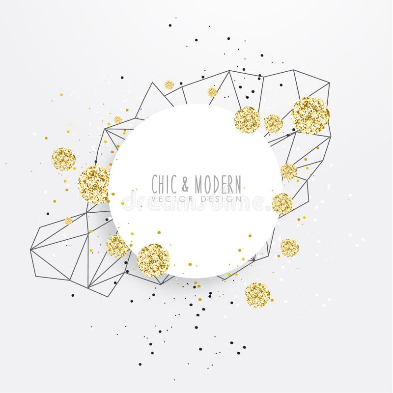 Modern Abstract Gold Vector Design Stock Illustration - Illustration of ...