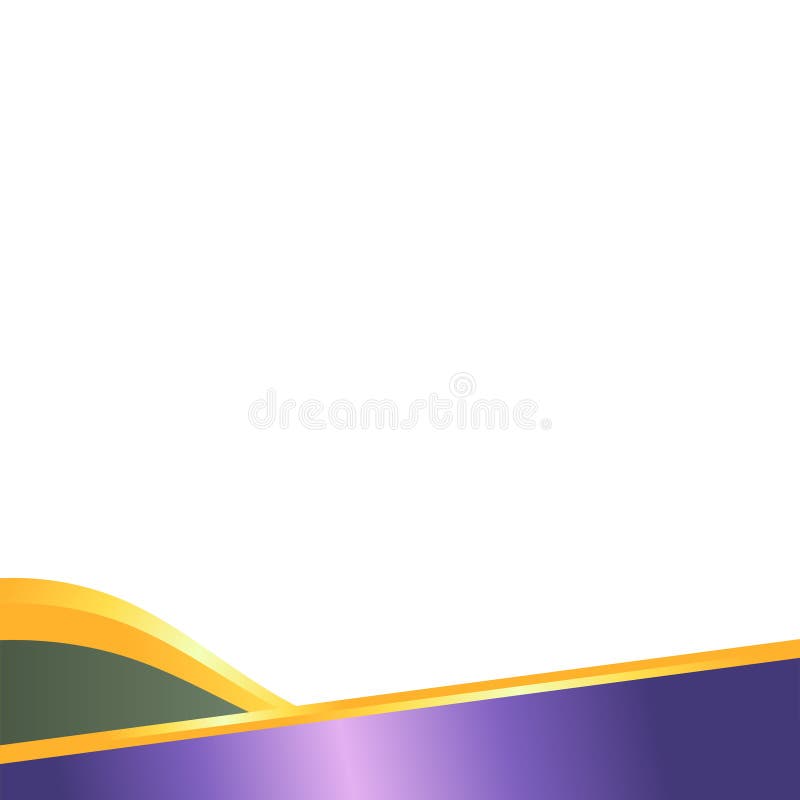 Modern Abstract Gold Wavy Footer Decoration Stock Vector - Illustration ...
