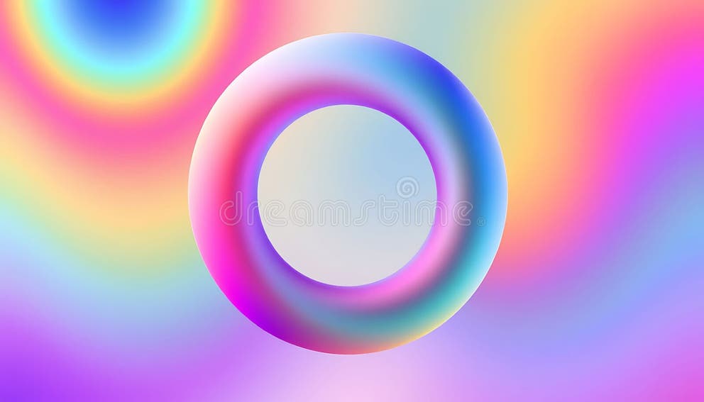 Abstract Gradient Circle, Modern Color Design Element, Stock Photo ...