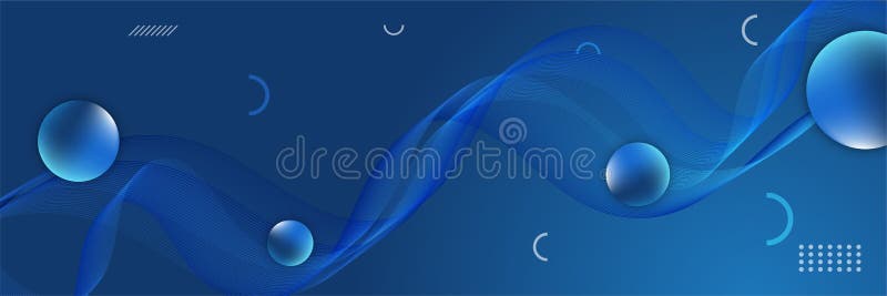 Modern Abstract Gradient Dark Blue Digital Technology Banner Design ...