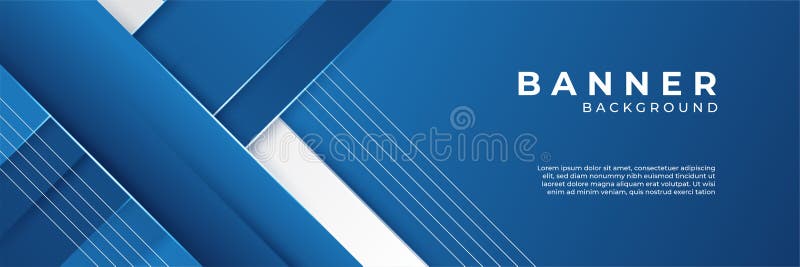 Modern Abstract Gradient Dark Navy Blue Banner Background Stock ...