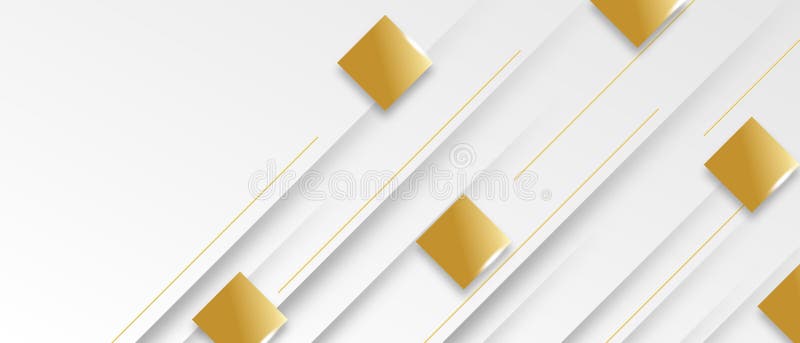 Modern Abstract Gradient Golden Banner and White Background Stock ...