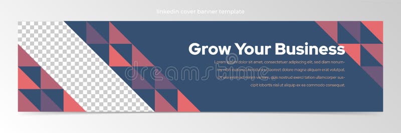 Modern Abstract Linkedin Banner Template Stock Vector - Illustration of ...