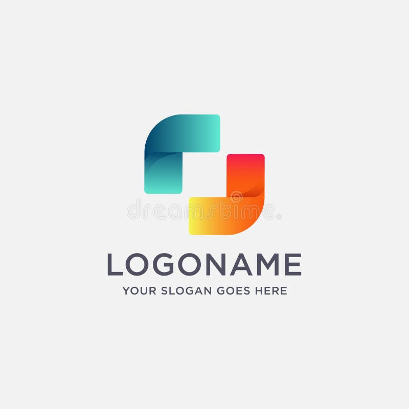 Rotation logo stock illustration. Illustration of commercial - 16343844