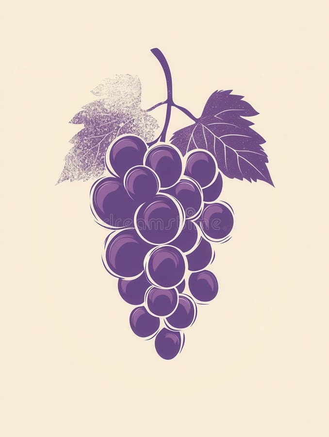 Modern Abstract Grape Bunch Logo Designed with Soft Purple Hues ...