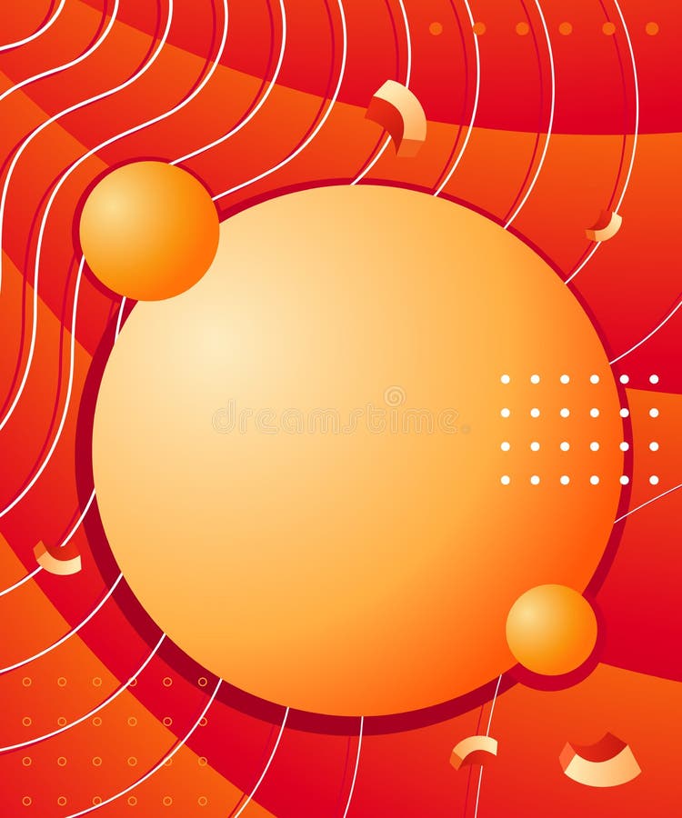 Modern Abstract Graphic Composition with Bright Color Stock Vector ...