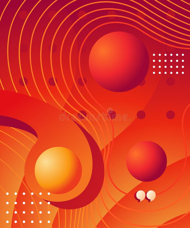 Modern Abstract Graphic Composition with Bright Color Stock Vector ...