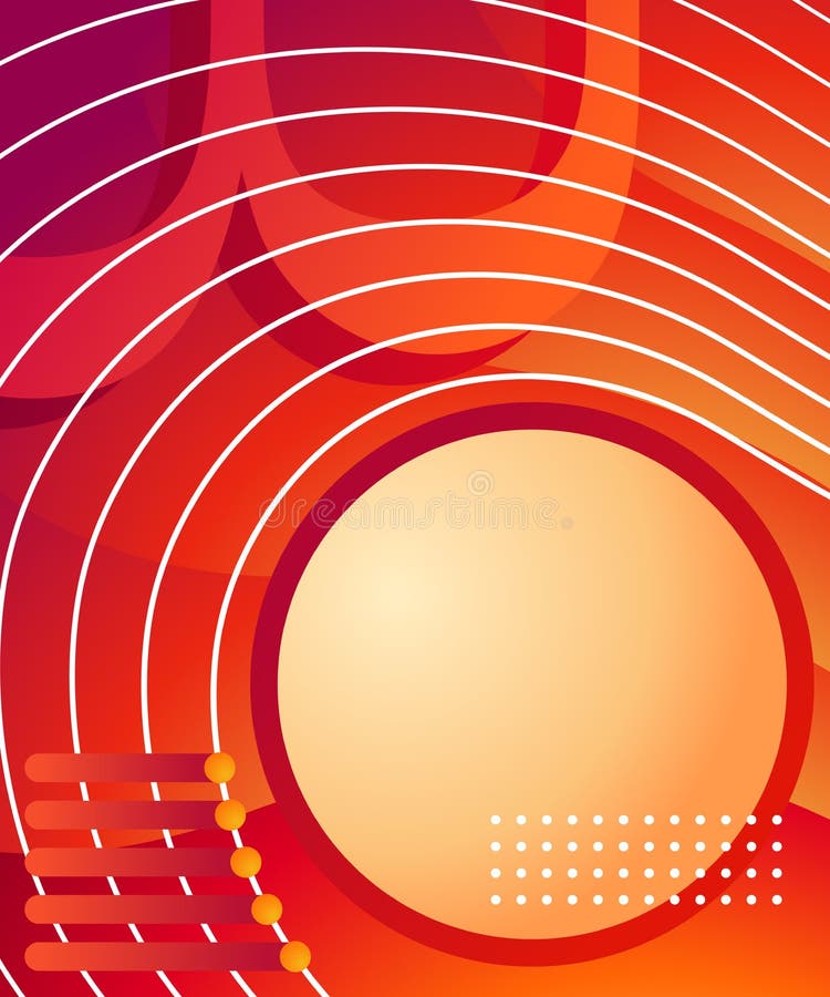 Modern Abstract Graphic Composition with Bright Color Stock Vector ...