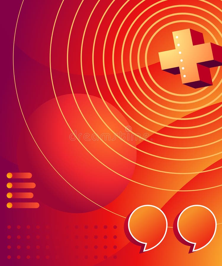 Modern Abstract Graphic Composition with Bright Color Stock Vector ...