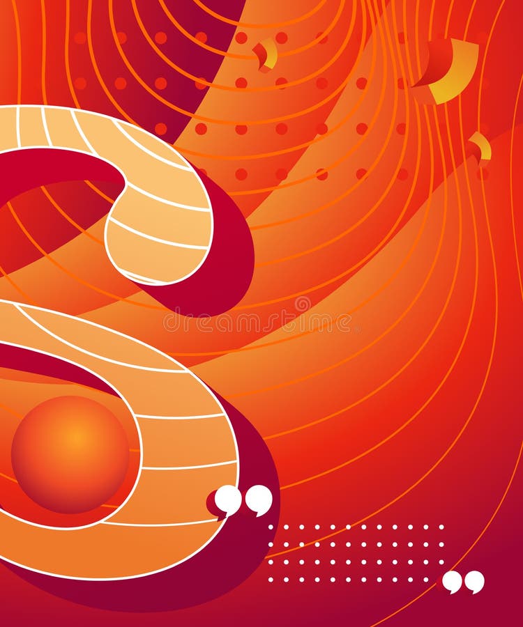 Modern Abstract Graphic Composition with Bright Color Stock Vector ...