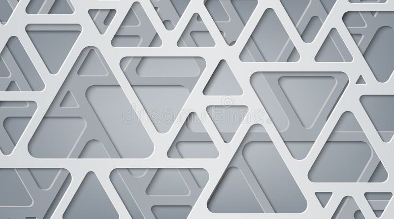 Modern Abstract Gray Background. Triangles. the Effect of Cut Paper ...