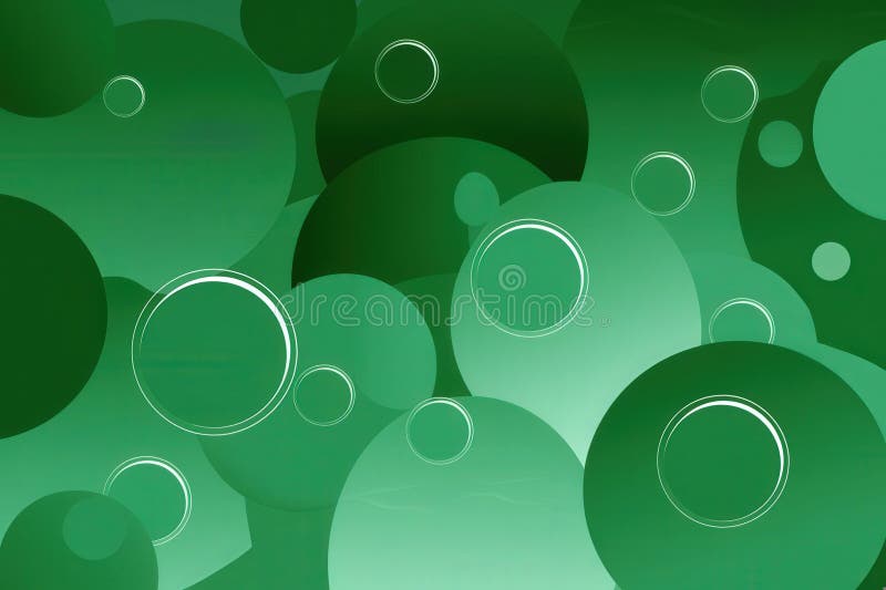Modern Abstract Green Circles Background Digital Wellness Design Stock Illustration ...
