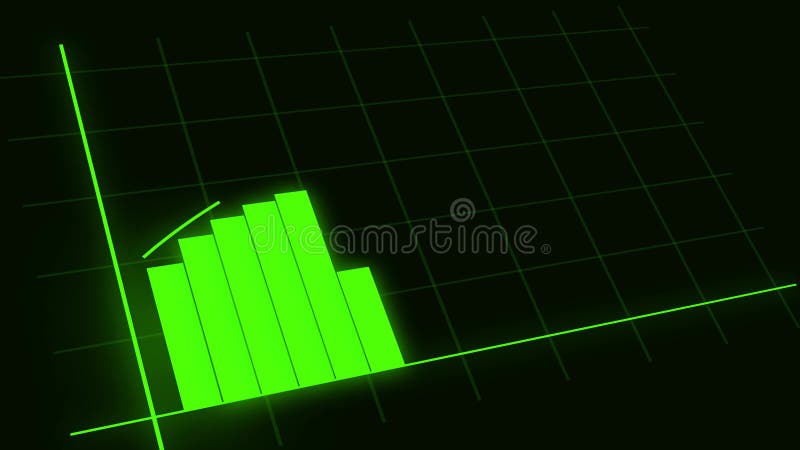 Graph Growth Chart Infographics Profit Up Stats Green Screen Chroma Key ...