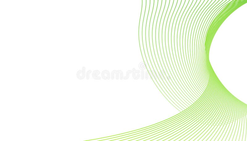 Modern Abstract Green Wave Liquid Lines Background. Vector Abstract ...