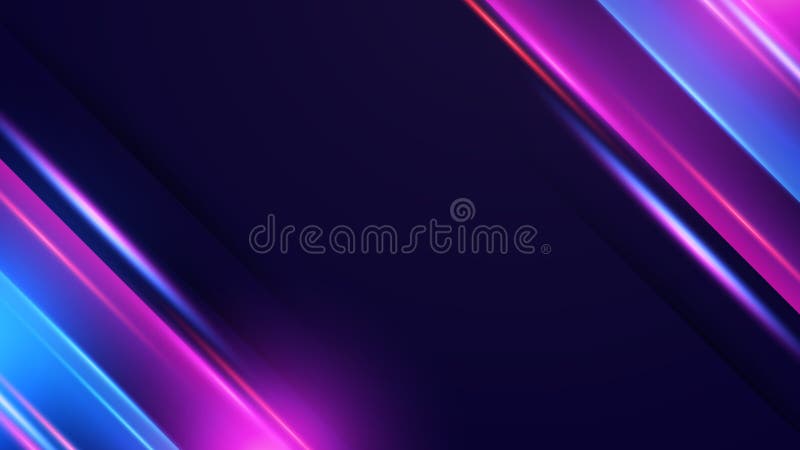 A Modern Abstract High-speed Light Effect. Curved Beams of Light with a ...