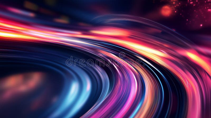 Futuristic Dynamic Motion Technology Stock Illustration - Illustration ...