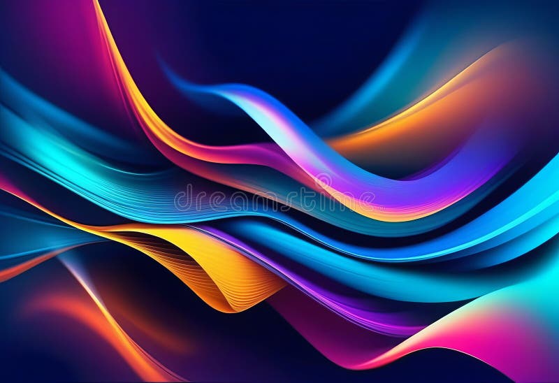 Modern Abstract High-speed Movement. Colorful Dynamic Motion Stock ...