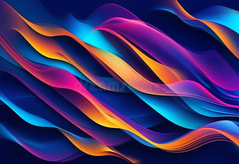Modern Abstract High-speed Movement. Colorful Dynamic Motion Stock ...