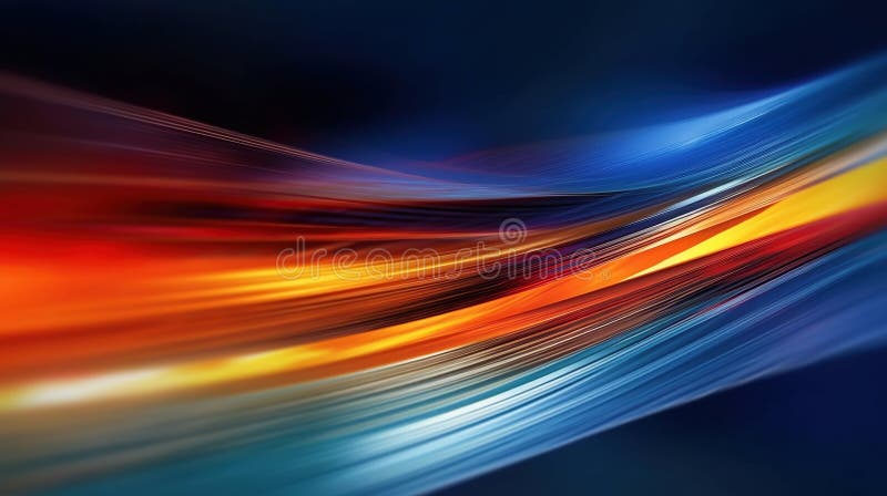 Modern Abstract High-speed Movement Generative AI Stock Illustration ...