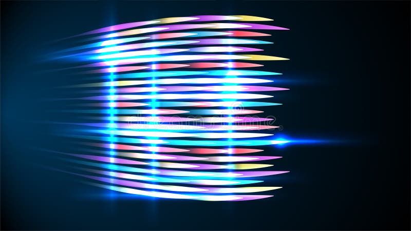 Modern Abstract High-speed Technology Movement. Dynamic Motion Light ...