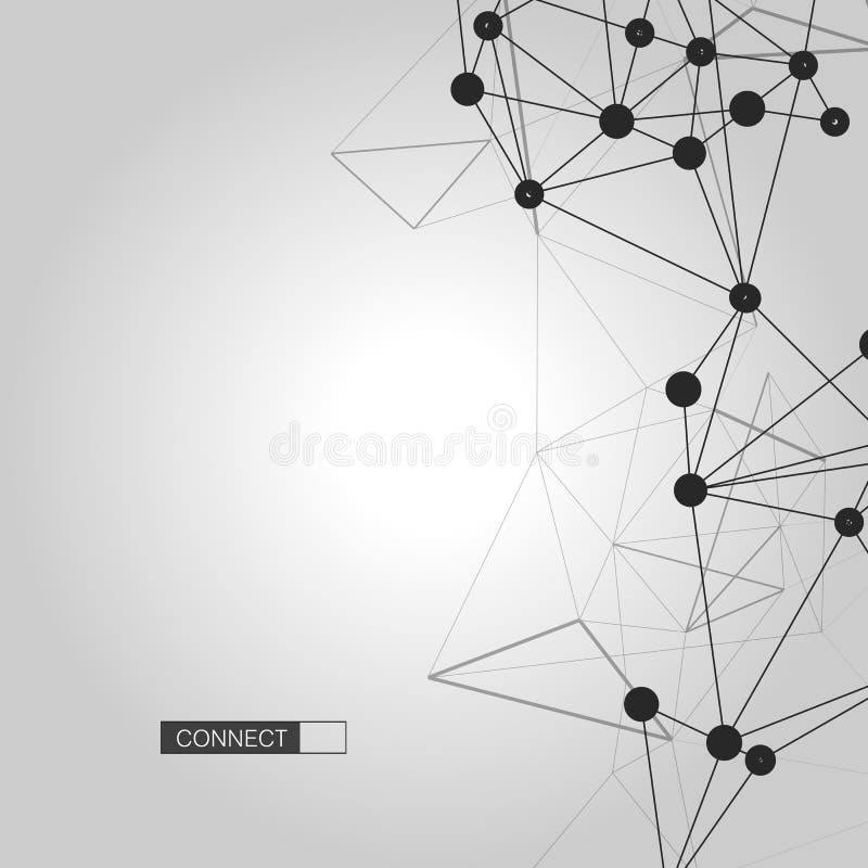 Modern Abstract Icon with Illustration Molecule. Vector Design Stock ...