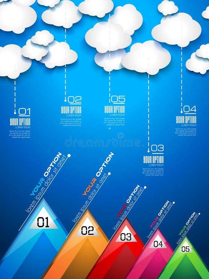 Modern Abstract Infographic Template To Display Data Stock Vector ...
