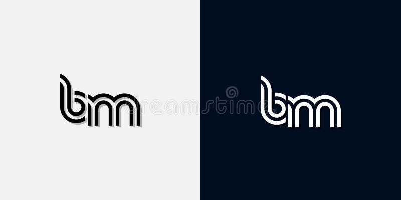 Modern Abstract Initial Letter BM Logo Stock Vector - Illustration of ...