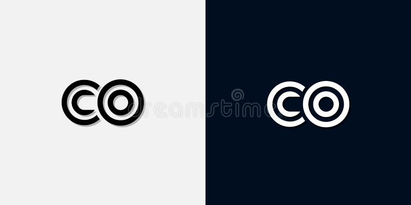 Modern Abstract Initial Letter CO Logo Stock Vector - Illustration of ...