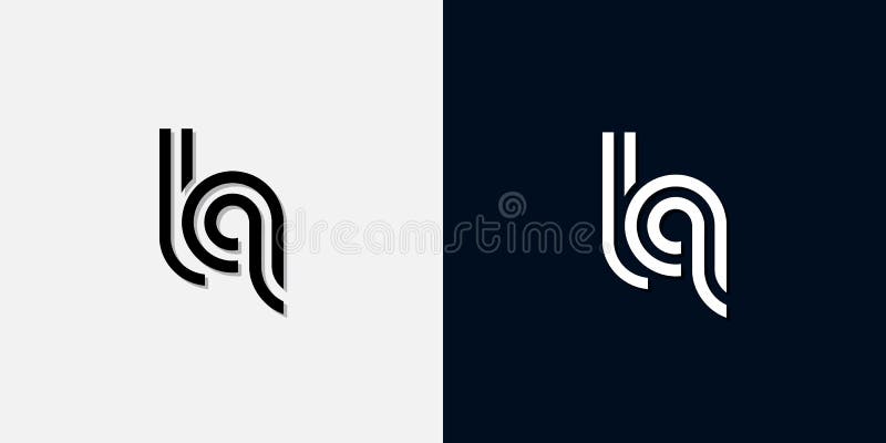 Modern Abstract Initial Letter LQ Logo Stock Vector - Illustration of ...