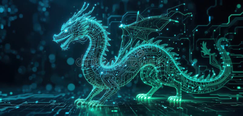 Technological Space Beast a Futuristic and Abstract Representation of a ...