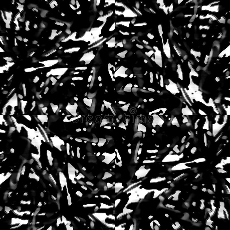 High Contrast Black and White Ornate Seamless Pattern Stock ...