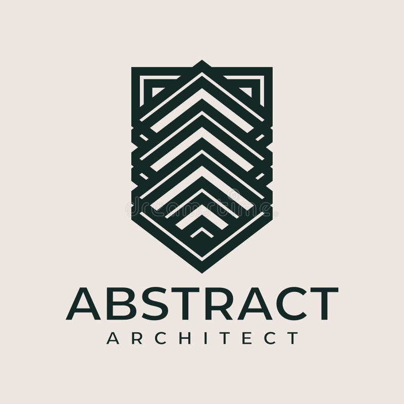 Modern Abstract Layer Shield Logo Design Vector. Luxury Line Shield ...