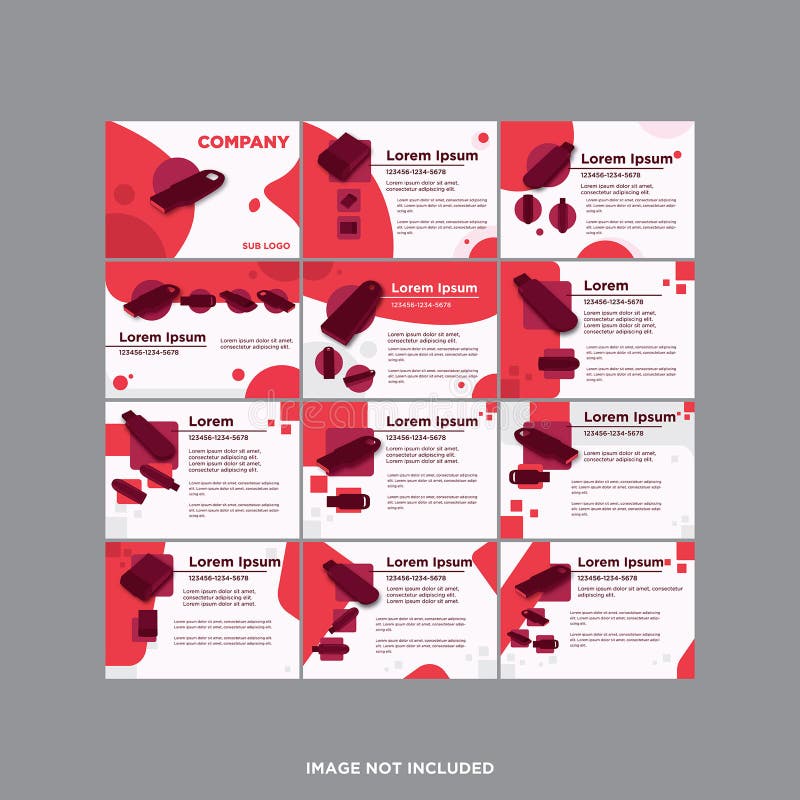 Modern Abstract Layout Design Template Stock Vector - Illustration of ...