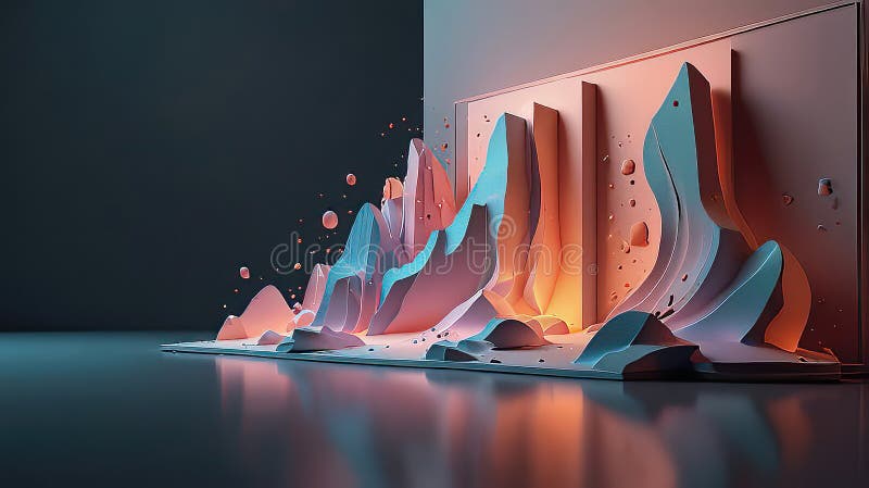 Modern Abstract Layout with Softness and Crisp Details Stock ...